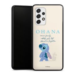 DeinDesign Galaxy A53 5G Handy Silikon H&uuml;lle Case schwarz Handyh&uuml;lle Disney Official Licensed Product Lilo & Stitch