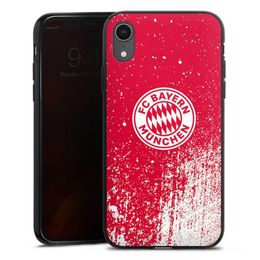 DeinDesign iPhone Xr Handy Silikon H&uuml;lle Case schwarz Handyh&uuml;lle Fcb Fc Bayern M&uuml;nchen Official Licensed Product