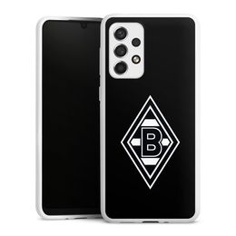 DeinDesign Galaxy A33 5G Handy Silikon H&uuml;lle Case wei&szlig; Handyh&uuml;lle Coat Of Arms Gladbach Borussia M&ouml;nchengladbach Silikon Case