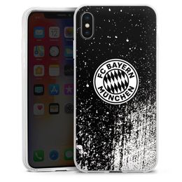 DeinDesign iPhone Xs Max Handy Silikon H&uuml;lle Case transparent Handyh&uuml;lle Official Licensed Product Fcb Fc Bayern M&uuml;nchen Silikon Case