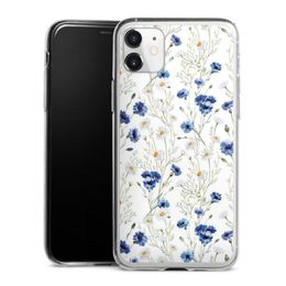DeinDesign iPhone 11 Handy Slim Case Silikon Handyh&uuml;lle transparent H&uuml;lle extra d&uuml;nn Flower Muster Flowers Silikon Slim Case