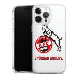 DeinDesign iPhone 14 Pro Max Handy Silikon H&uuml;lle Case transparent Handyh&uuml;lle Official Licensed Product Transparent 1. Fc K&ouml;ln Silikon Case