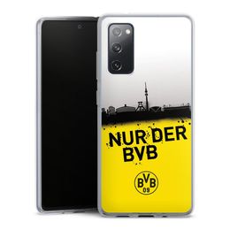 DeinDesign Galaxy S20 FE 5G Handy Silikon H&uuml;lle Case transparent Handyh&uuml;lle Borussia Dortmund Statement Bvb Silikon Case