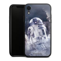 DeinDesign iPhone Xr Handy Premium Silikon H&uuml;lle Handyh&uuml;lle schwarz Case Robot Merchandise Star Wars Silikon Premium Case