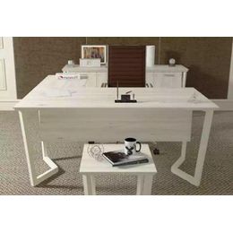 JVmoebel Eckschreibtisch Moderner Weißer Schreibtisch Luxus Ecktisch Holzmöbel Arbeitszimmer (1-St.