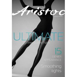 Aristoc Feinstrumpfhose Aristoc Ultimate 15D Smoothing Tights Black SM 15 DEN (Strumpfhose 1 St. glatt) ohne Naht