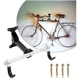 Tolletour - Fahrradständer Fahrradhalterung für 1 Fahrräder Wand klappbare Fahrradaufhängung Wand platzsparende Rennrad Fahrrad Wandhalterung