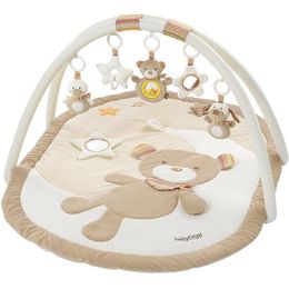 babyFEHN Fehn Spielbogen Rainbow, 3-D-Activity-Decke, mit Krabbeldecke, braun