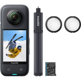Insta360 X3 All-Purpose Kit Camcorder (5,7K, Bluetooth, WLAN (Wi-Fi), schwarz