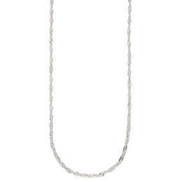 Bruno Banani Collierkettchen Schmuck Geschenk Silber 925 Halsschmuck Halskette Singapurkette, Made in Germany, silberfarben