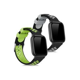 kwmobile Uhrenarmband 2x Sportarmband für Huami Amazfit GTS / GTS 2 / GTS 2e / GTS 3