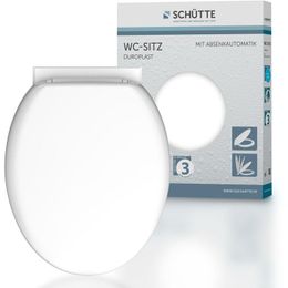 Schütte Schütte - Duroplast WC-Sitz mit Absenkautomatik, Toilettendeckel, Klodeckel, WC-Sitz, Toilettensitz, Klodeckel mit Absenkautomatik - Weiß