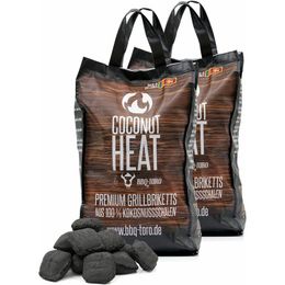 BBQ-Toro Coconut Heat 20 kg Premium Grillbriketts aus 100 % Kokosnuss