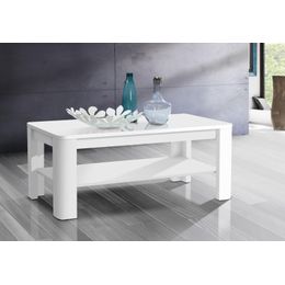 Couchtisch FORTE Tische weiß (korpus weiß, front hochglanz) FORTE Möbel Breite 110 cm