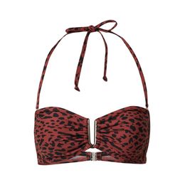 ABOUT YOU Bikinitop 'Jessie' Damen Gr&ouml;&szlig;e 80 rostrot / schwarz