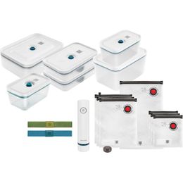 Zwilling Vakuumbehälter La-Mer, Borosilikatglas, Kunststoff, (Set, 16-tlg), Aufbewahrungsbox, gefrierfach-, mikrowellen-, spülmaschinengeeignet, weiß