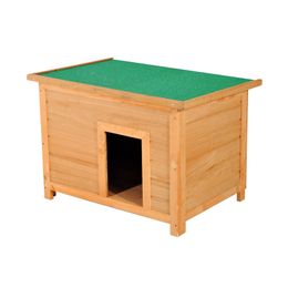 PawHut Hundehaus natur, grün 85 x 58 x 58 cm (LxBxH)