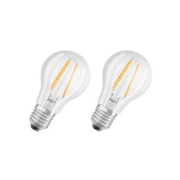 Osram LED-Filamentlampe E27 6,5W 827 klar 2er-Set