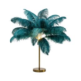 KARE Feather Palm Tischleuchte mit Federn, grün