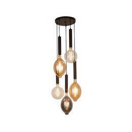 Searchlight Pendelleuchte Elegance 5-flammig, schwarz