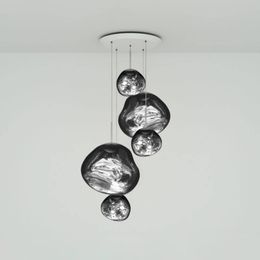 Tom Dixon Melt Large Round Pendellampe 5fl chrom