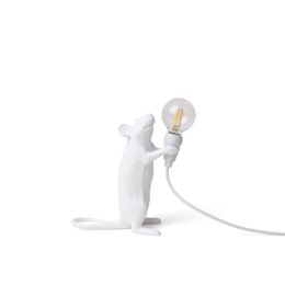 Seletti LED-Deko-Tischleuchte Mouse Lamp USB stehend weiß