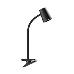 LINDBY Ailina LED-Tischlampe, Klemmfuß, schwarz