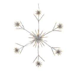STAR TRADING LED-Dekoleuchte Flower Snowflake Ø 60 cm