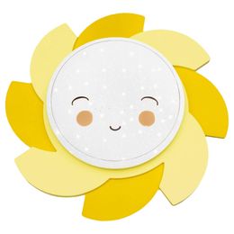Elobra LED-Wandleuchte Sonne Starlight Smile, gelb