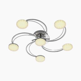 LINDBY Rouven LED-Deckenleuchte, Spiralform, 6-fl.