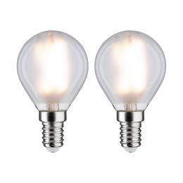 Paulmann LED-Tropfenlampe E14 4,5W 2.700K matt 2er