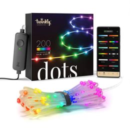 Twinkly Dots LED-Kette RGB, transparent, IP44, 10m