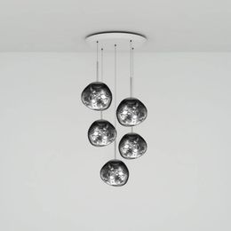 Tom Dixon Melt Mini Round Pendellampe 5fl chrom