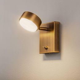 LINDBY Kaylou LED-Wandlampe, kurz, bronze