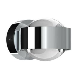 Top Light Puk Mini Wall LED 2x8W Linsen klar, chrom