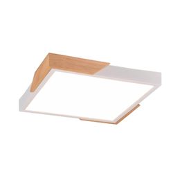 REALITY LEUCHTEN LED-Deckenlampe Meta, 31,5x31,5cm, 3.000K, weiß