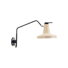 Carpyen Wandleuchte Garçon, langer Arm, beige/schwarz