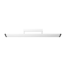 Prios Yuela LED-Deckenlampe, DALI, 120 cm, silber