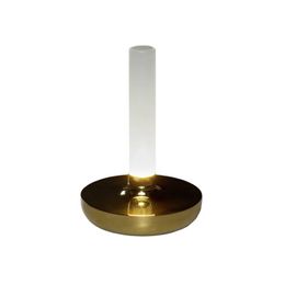 Konstsmide LED-Tischleuchte Biarritz, IP54, Akku, CCT, gold