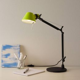 Artemide Tolomeo Micro Bicolor Tisch black/yellow