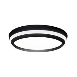 Lutec LED-Deckenlampe Cepa, RGBW und CCT schwarz Ø 35 cm