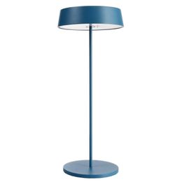 Deko-Light LED-Tischleuchte Miram mit Akku, dimmbar, blau