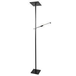 Fabas Luce LED-Stehleuchte Ideal mit Lesearm, schwarz