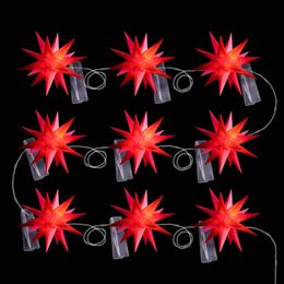 Sterntaler LED-Lichterkette mit Baby-Sternen außen 9-fl. rot