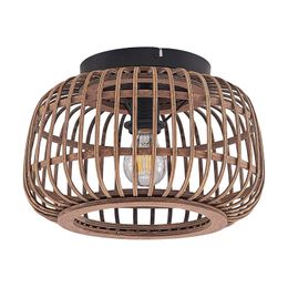 LINDBY Bominio Deckenleuchte aus Rattan, 33 cm