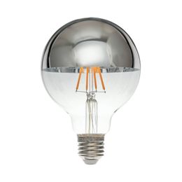 LUCANDE E27 3,8W LED-Kopfspiegellampe G95, 2700K silber