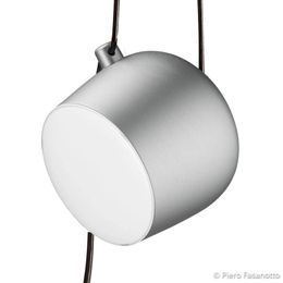 Flos Aim LED-Pendelleuchte light silver eloxiert