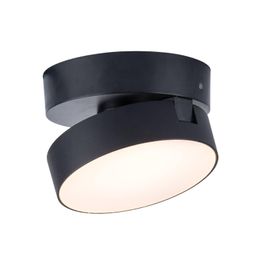 Lutec LED-Deckenspot Stanos, CCT, einflammig, schwarz