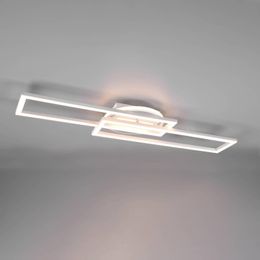 REALITY LEUCHTEN LED-Deckenleuchte Twister, drehbar, Remote, weiß