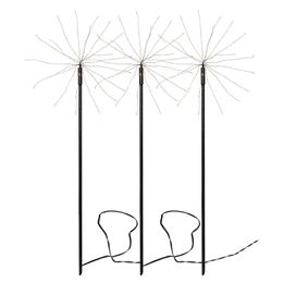 STAR TRADING LED-Dekoleuchte Firework Outdoor, 3er-Set warmweiß